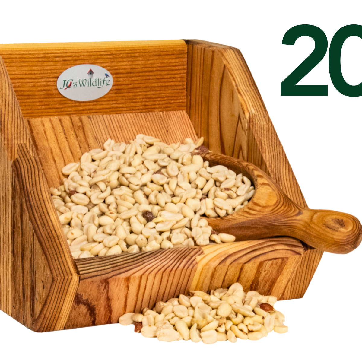 JCS Wildlife 20 Pound Peanut Splits – Ideal Bird Feed!